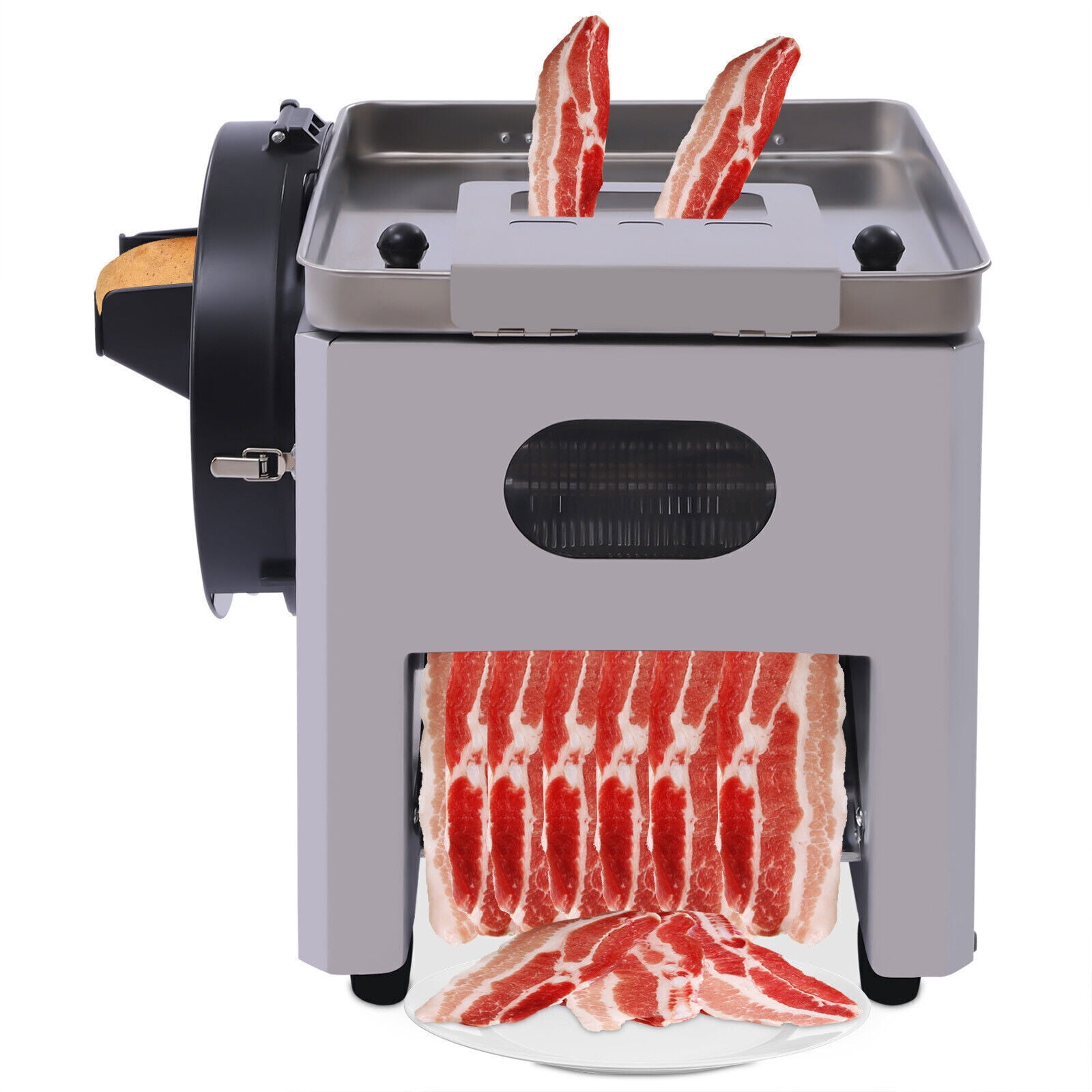 Fichiouy Meat Shred Strip Cutting Machine Stainless Steel Fresh Meat ...