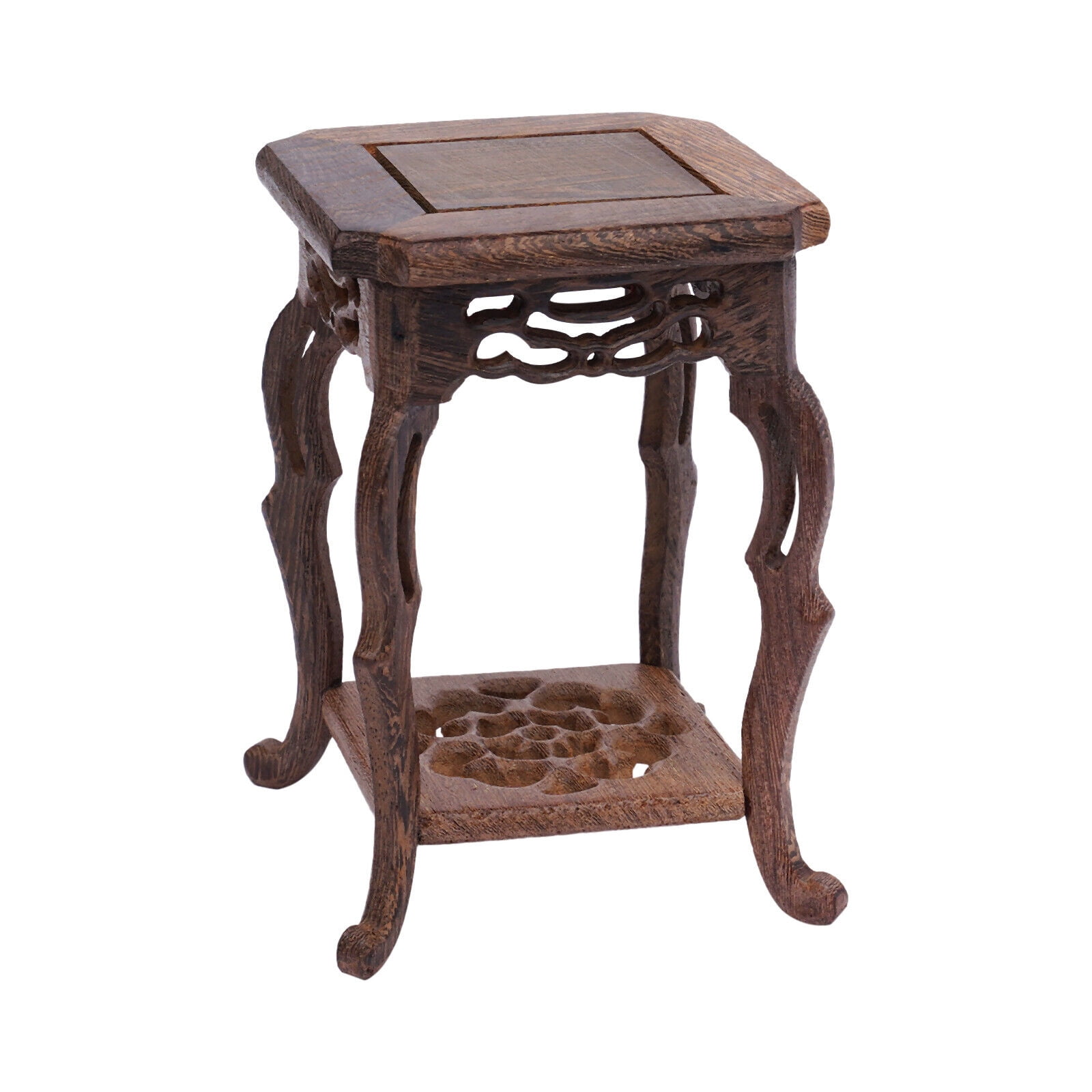 Fichiouy Oriental Bonsai Base Hardwood Stand Teapot Vase Bonsai Base ...