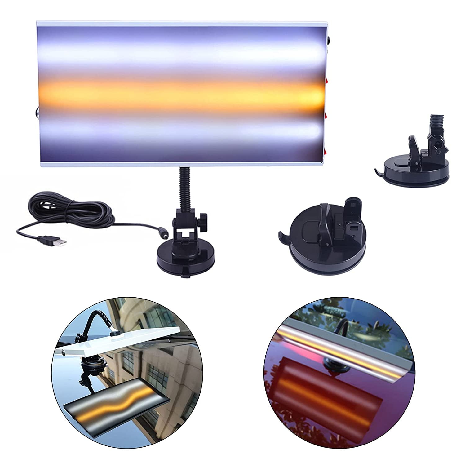 Fichiouy Paint-Free Dent Removal and Repair LED Lights Car Dent Repair ...