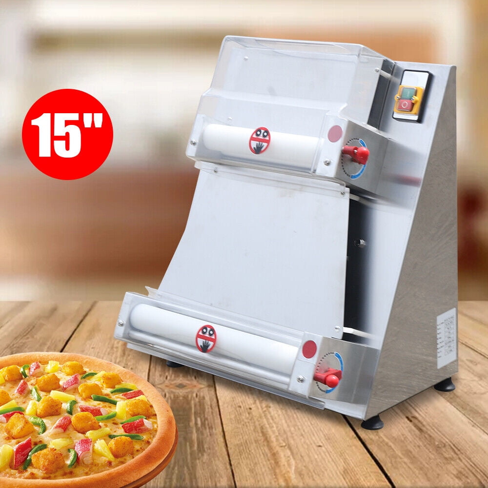 Fichiouy Pizza Press Machine 110V Automatic Pizza Dough Roller Sheeter ...