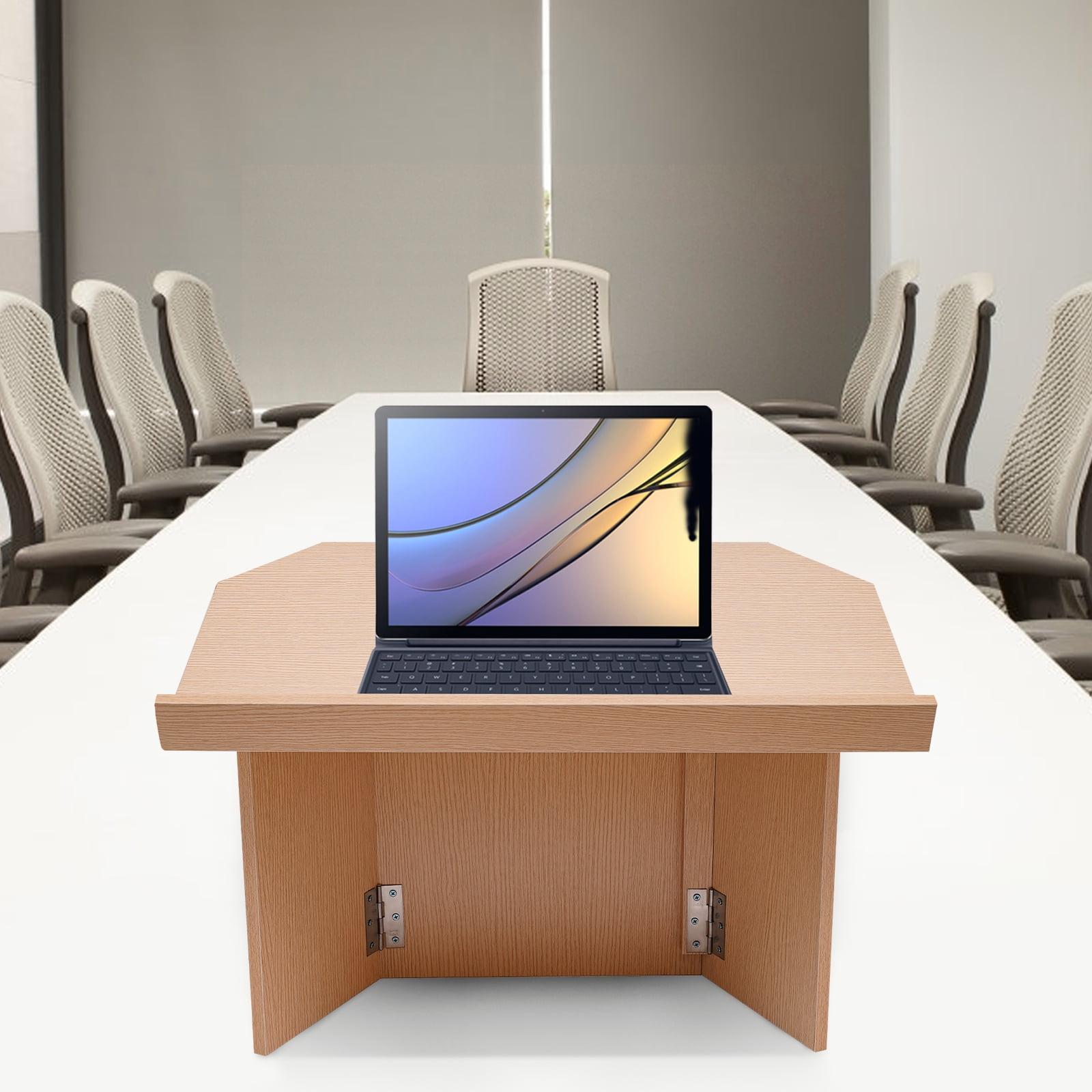 Fichiouy Portable Tabletop Desktop Lectern Presentation Podium Stand ...