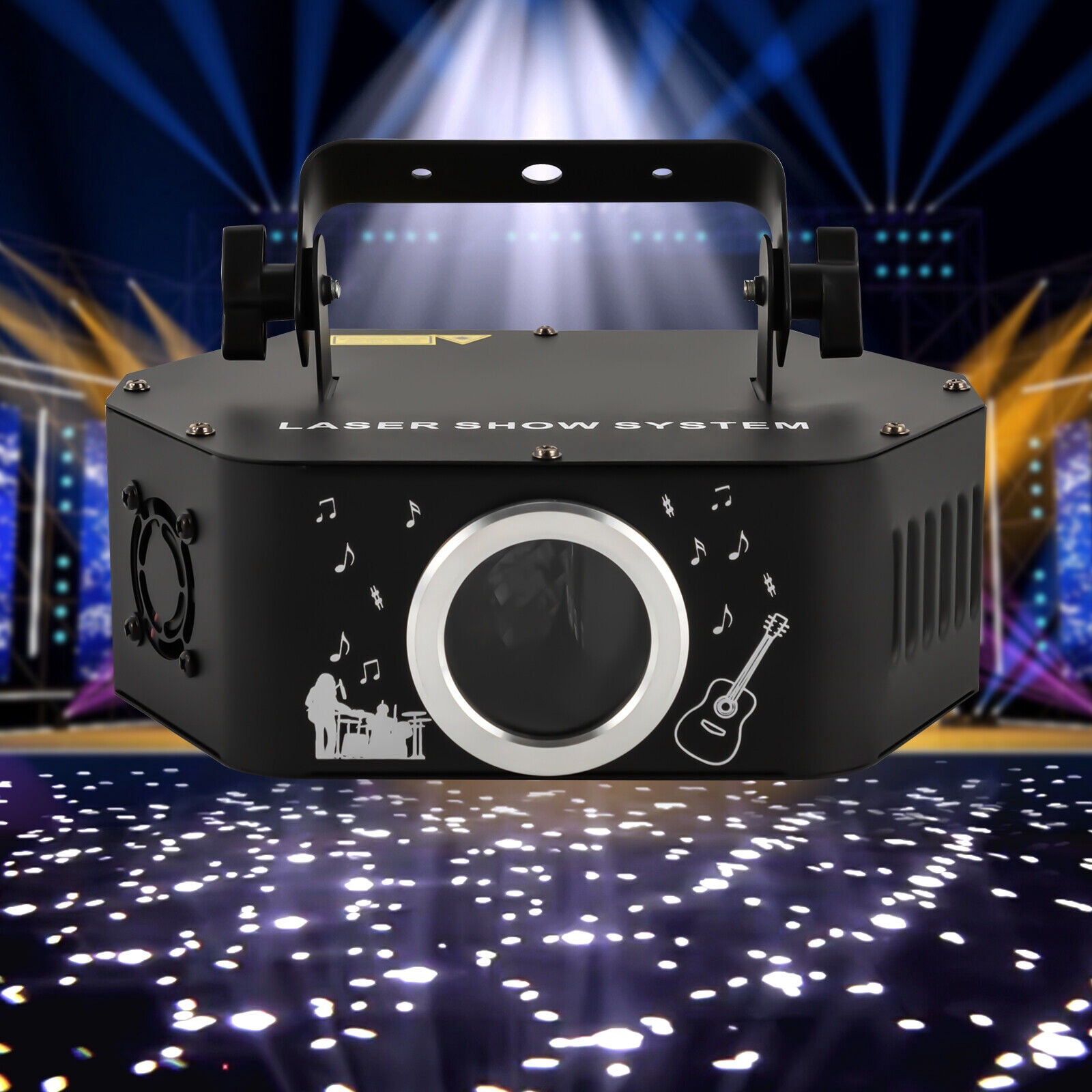 Fichiouy Professional DMX512 LED Stage Lights Effect Stage Light Sound ...