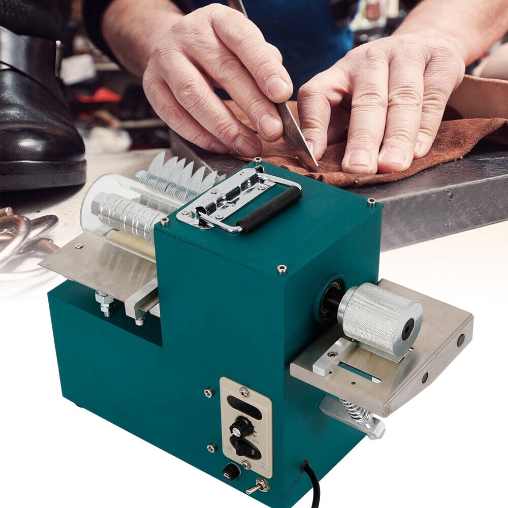 Fichiouy Steel Electric Leather Strip Cutting Machine with Adjustable ...