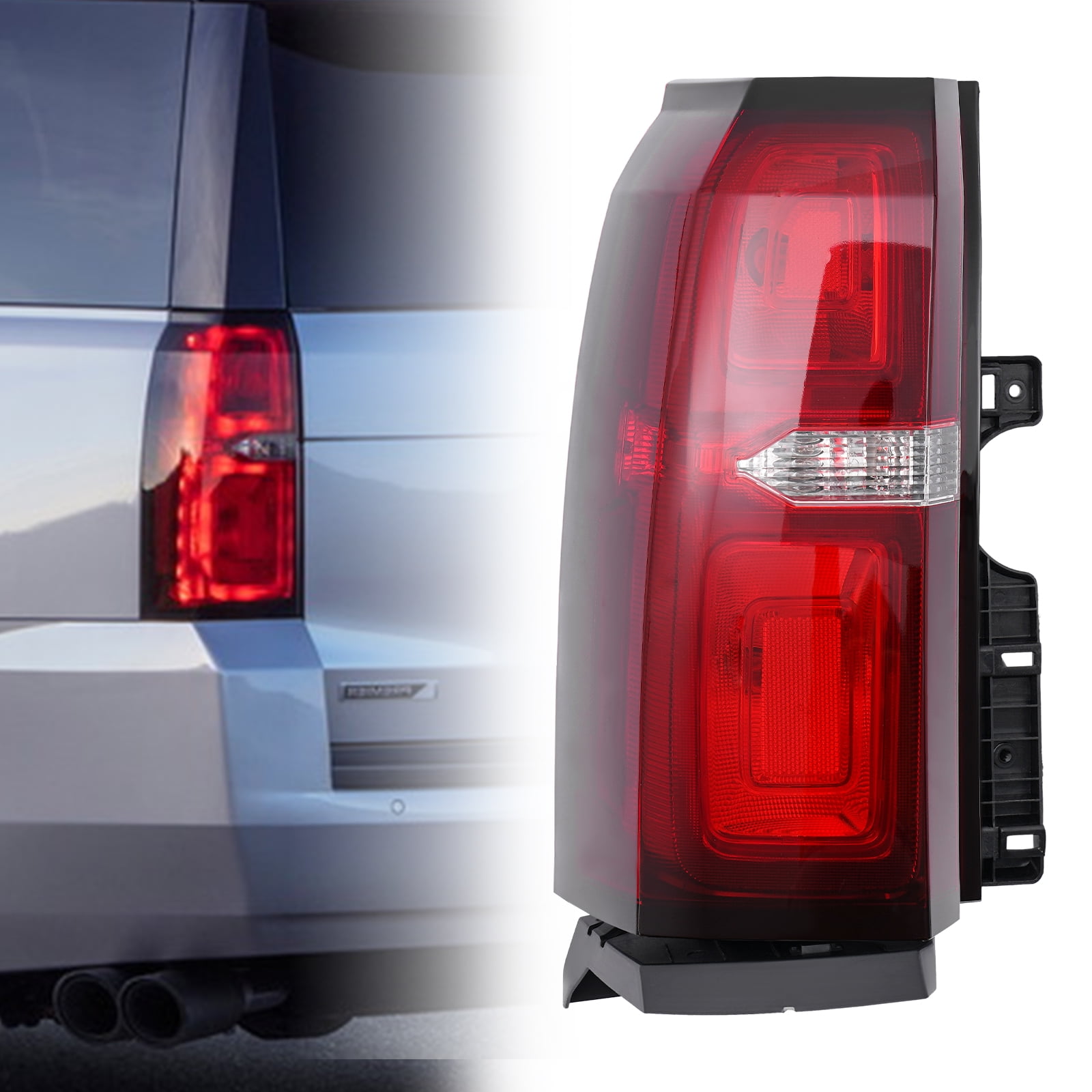 Fichiouy Tail Light for 2015-2020 Chevrolet Tahoe Suburban LED+Halogen ...