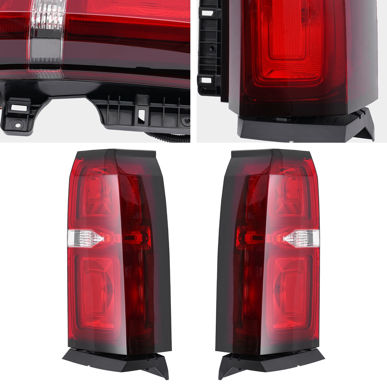Fichiouy Tail Light for 2015-2020 Chevrolet Tahoe Suburban LED+Halogen ...