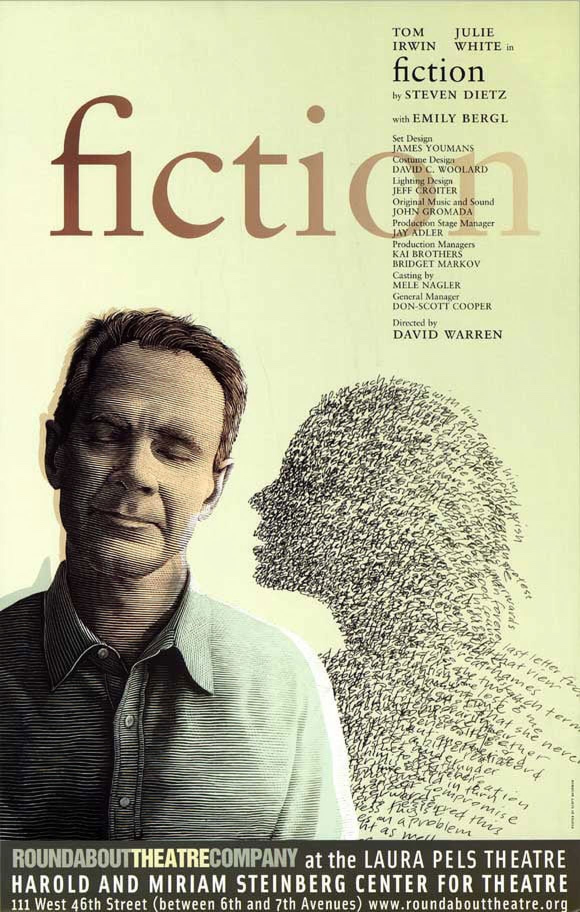 Fiction (Broadway) - movie POSTER (Style A) (27" x 40") - Walmart.com