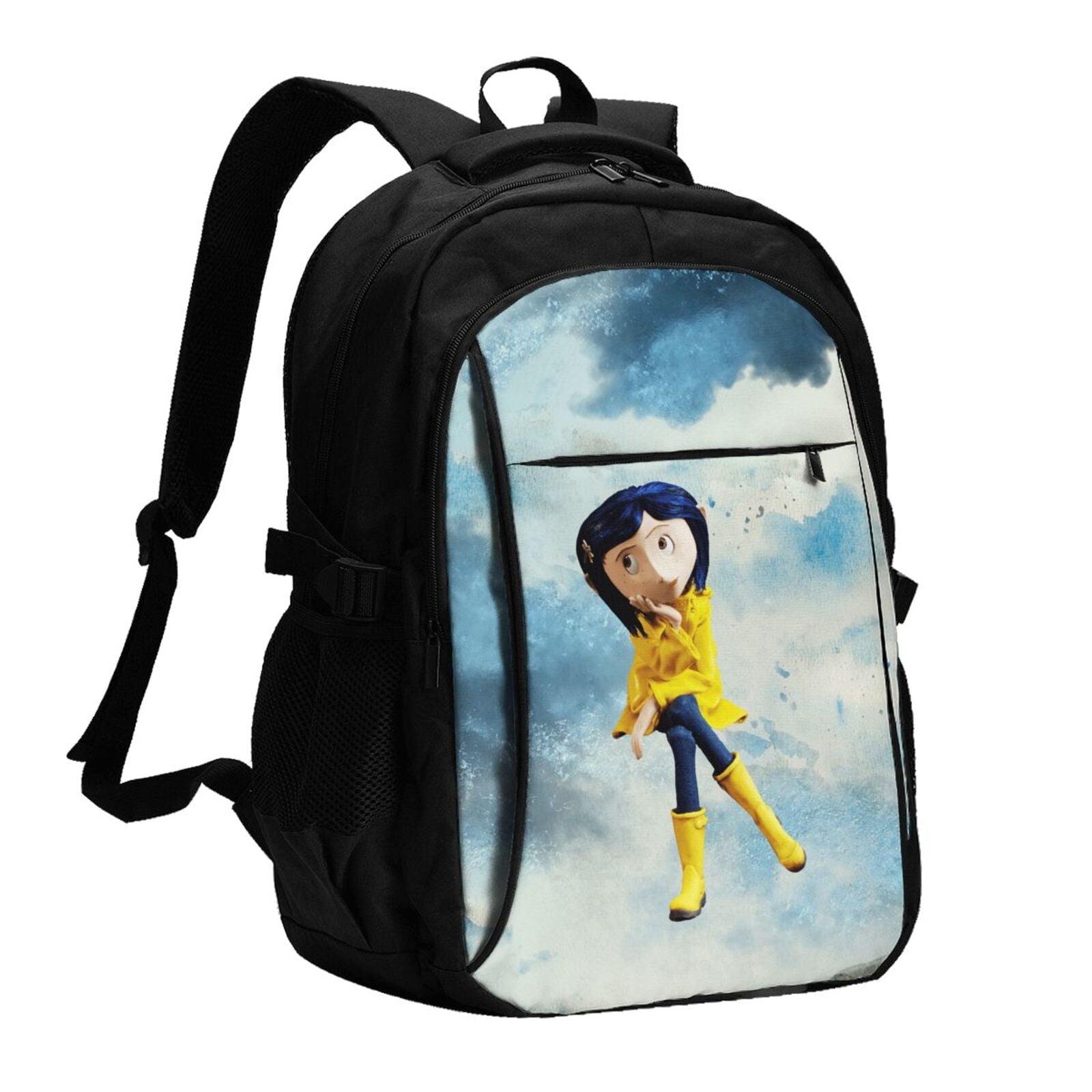 Fictional Coraline Unisex Backpack USB Daypack Large Capacity School ...