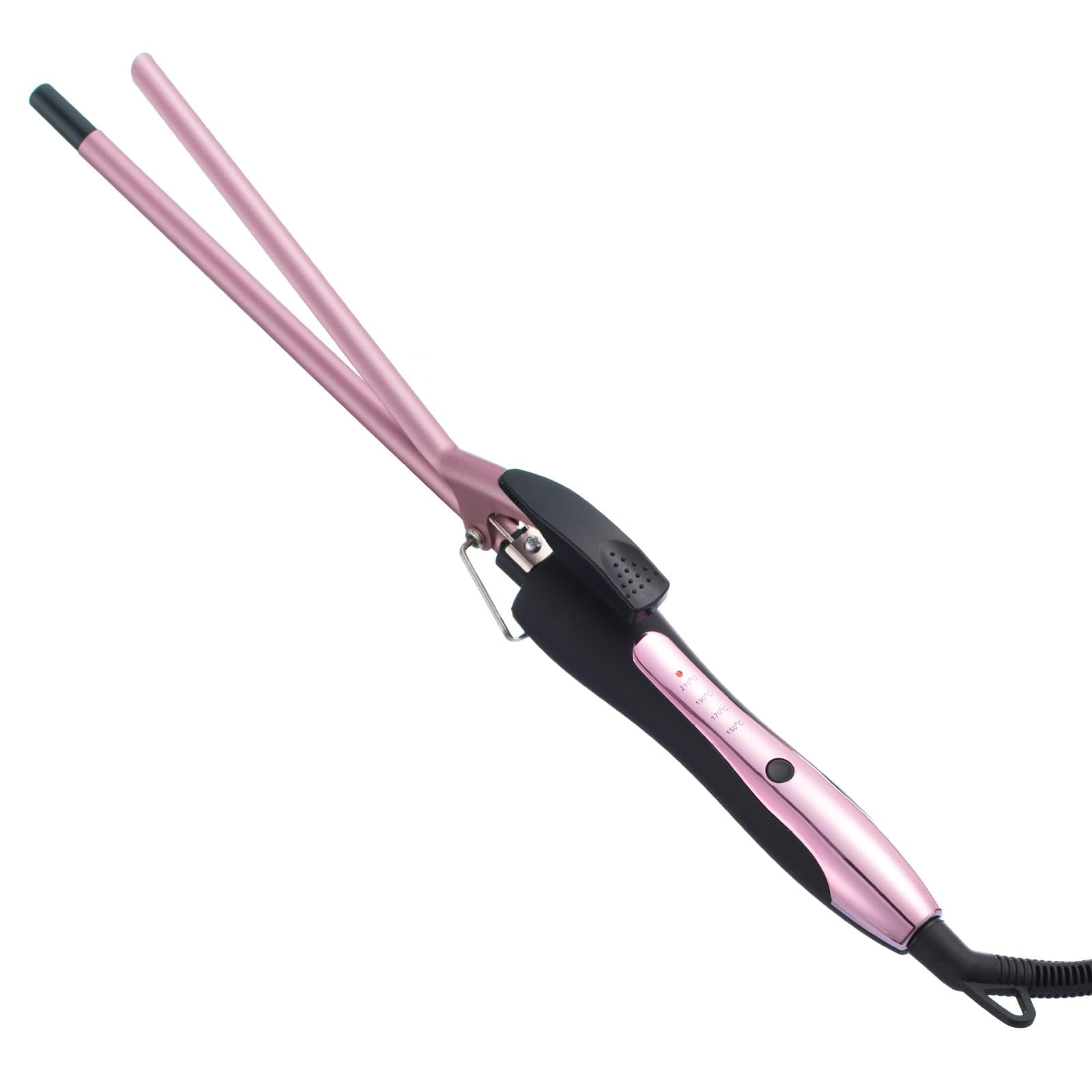 Ficzcfy Small Curling Iron 3/8 Inch Barrel, Thin Curling Wand for Short ...