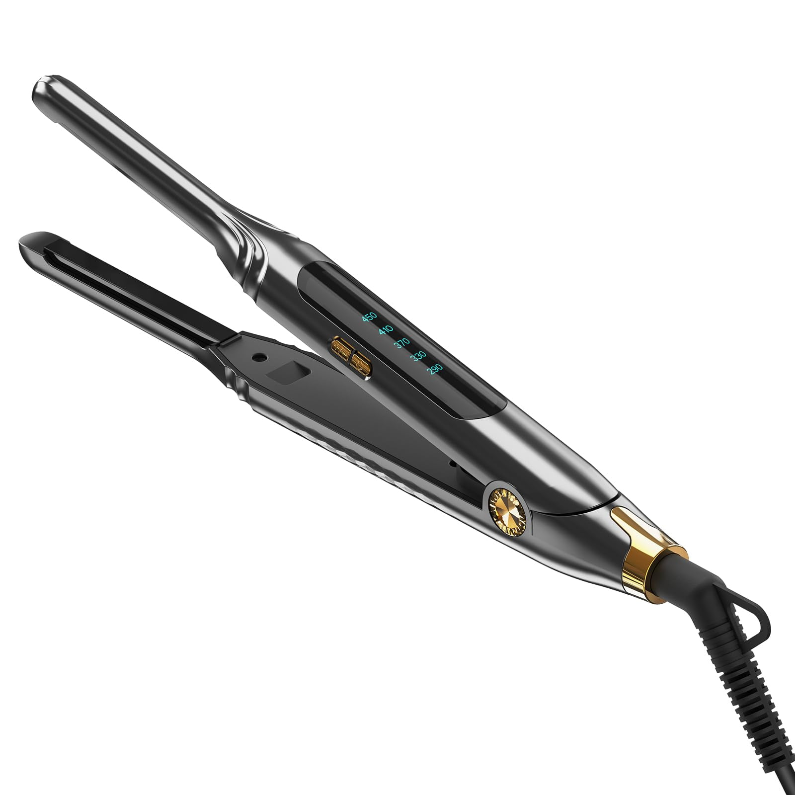 Ficzcfy Small Flat Iron 3/10'' Mini Flat Irons Short Hair,Pixie Cut ...