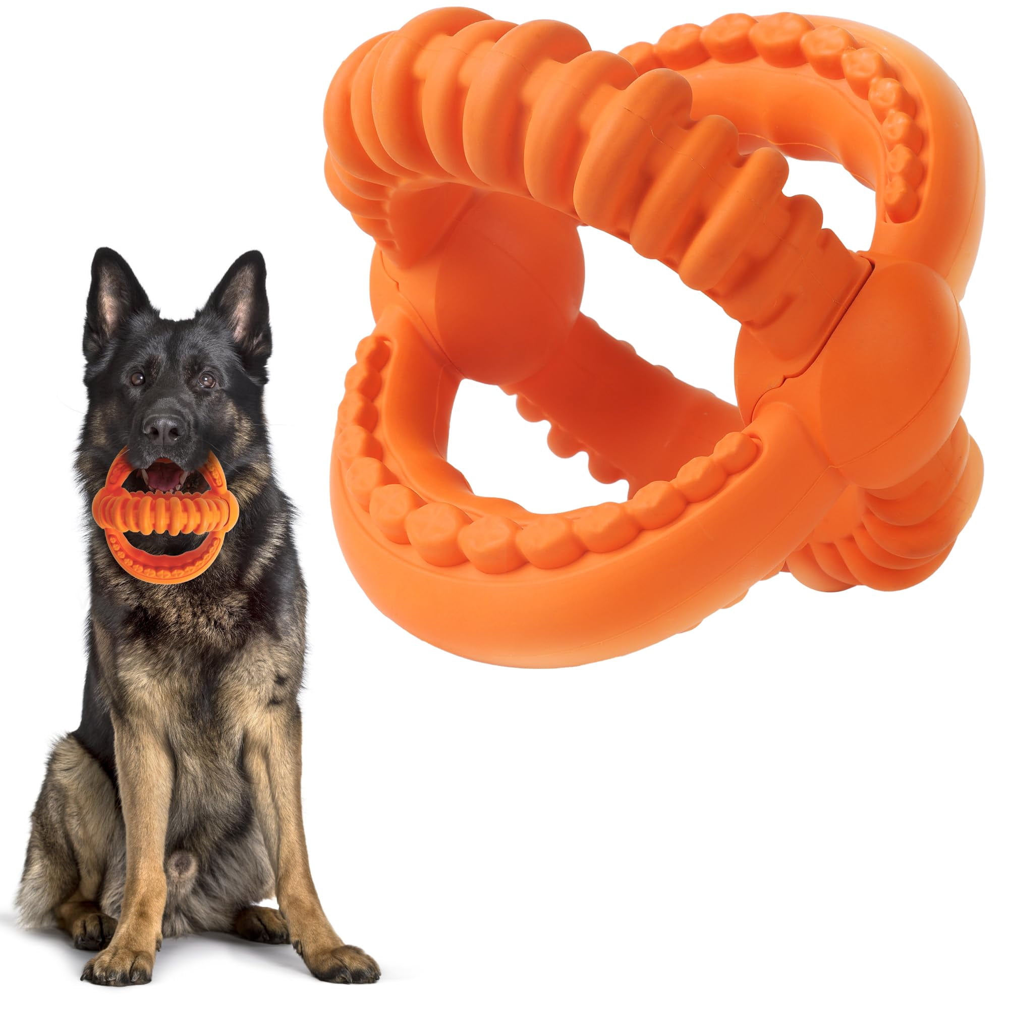 Fida Dog Chew Toys for Aggressive Chewers, 3-in-1 Indestructible Interactive Dog Toys, Unique ...