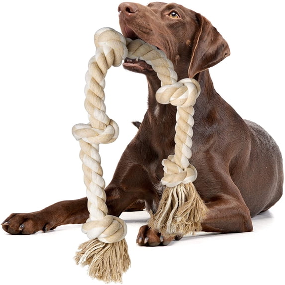 Fida Dog Rope Toys, Durable Tug Rope for Large Dogs, 36-Inch 5 Knots ...