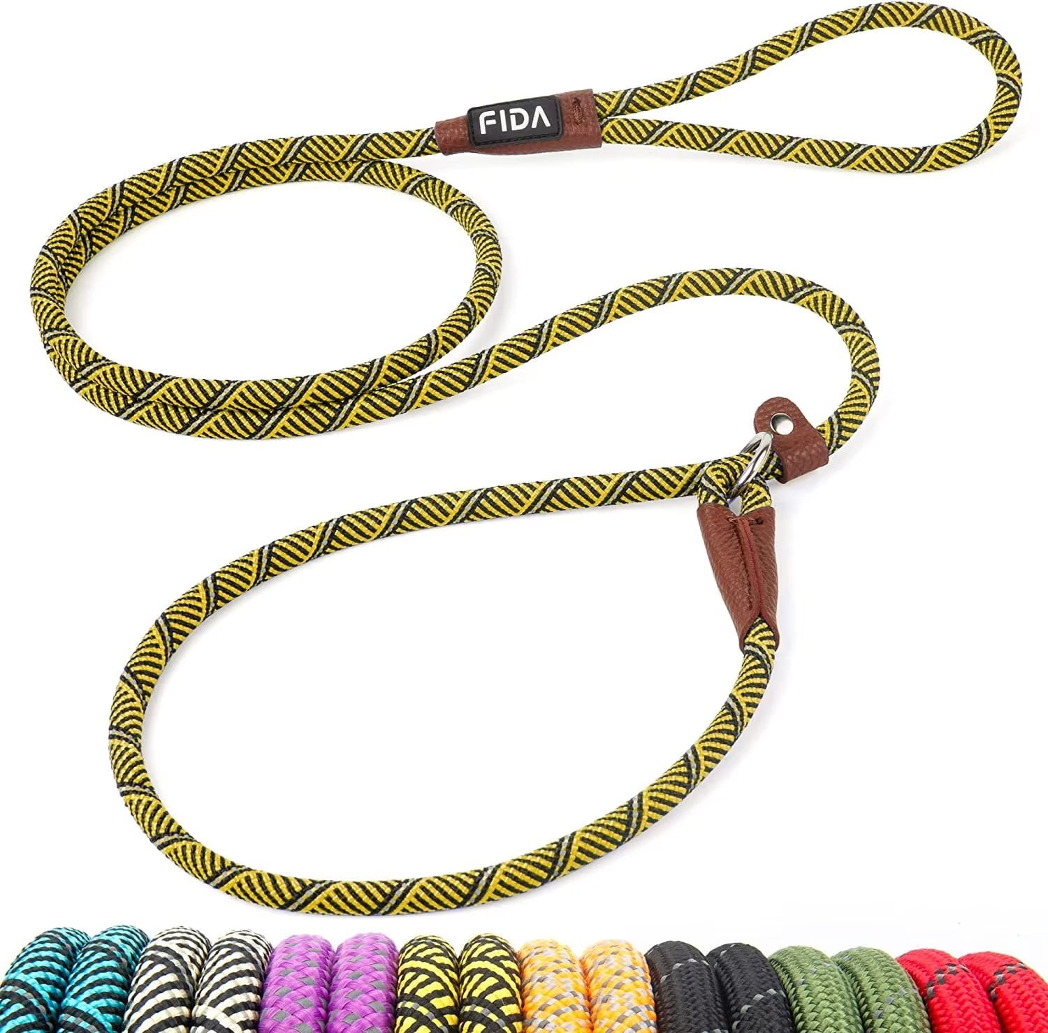 Fida Durable Slip Lead Dog Leash, 6 FT x 3/8" Heavy Duty Dog Loop Leash ...