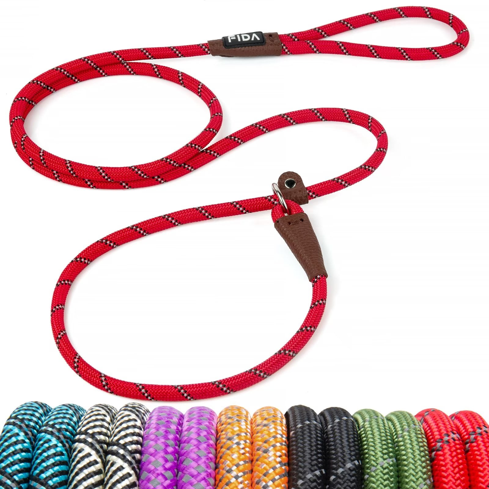 Fida Durable Slip Lead Dog Leash, 6 FT x 3/8" Heavy Duty Dog Loop Leash ...