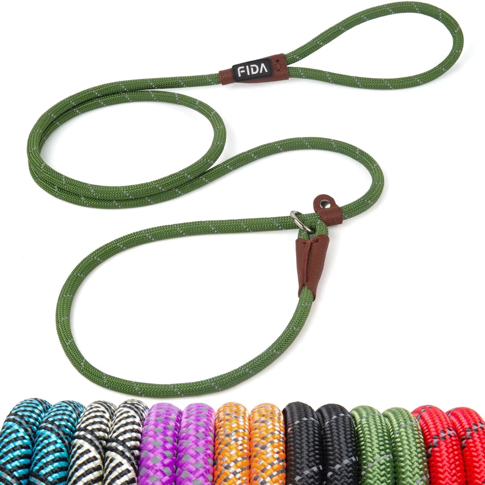 Fida Durable Slip Lead Dog Leash, 6 FT x 3/8" Heavy Duty Dog Loop Leash ...