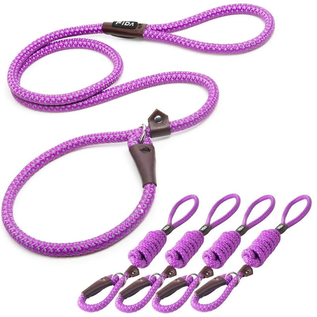 Fida Durable Slip Lead Dog Leash Bulk Pack of 5, Heavy Duty 1/2" x 6 FT ...
