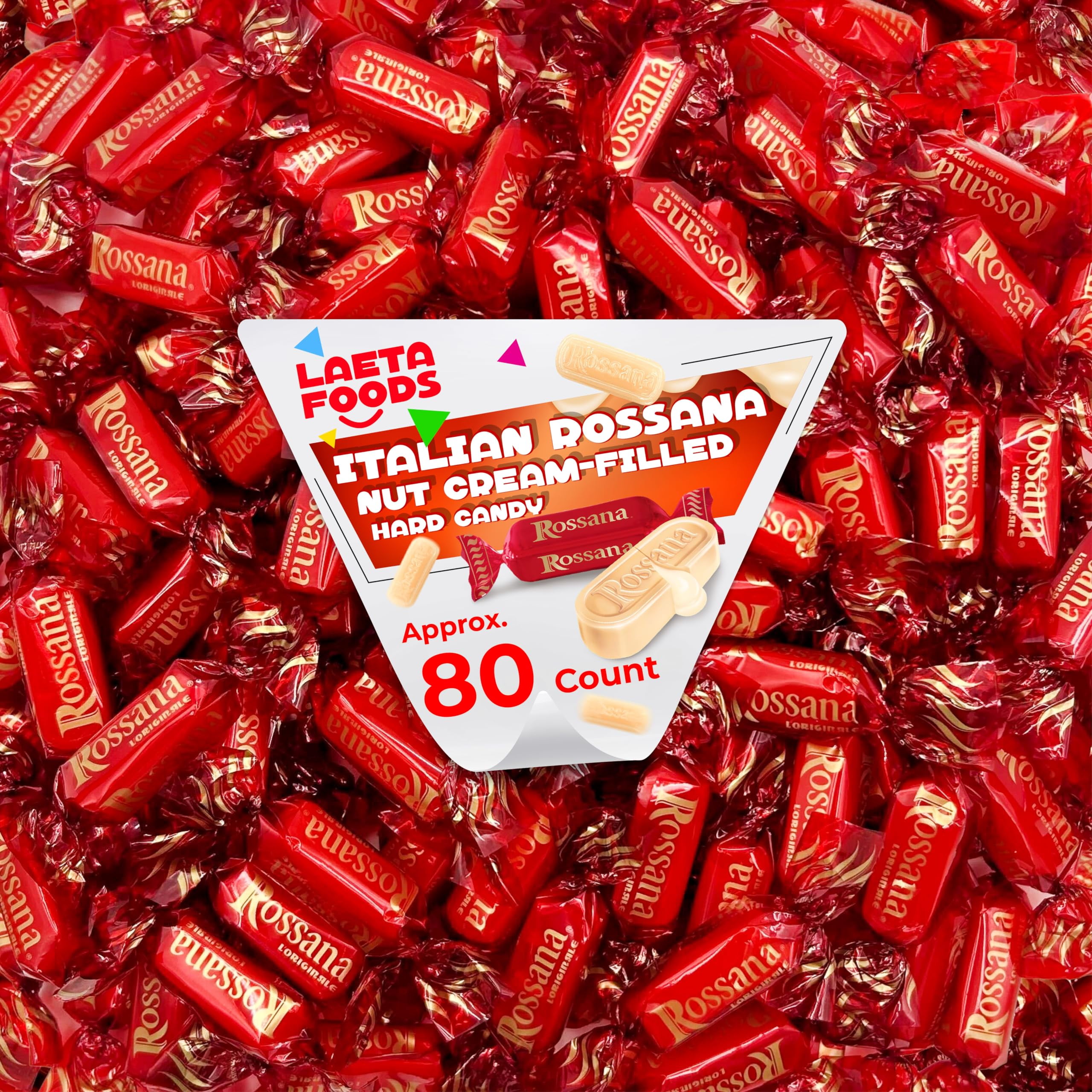 Fida Rossana Italian Nut MFF30 Cream-Filled Hard Candy | 1 Pound Bag ...