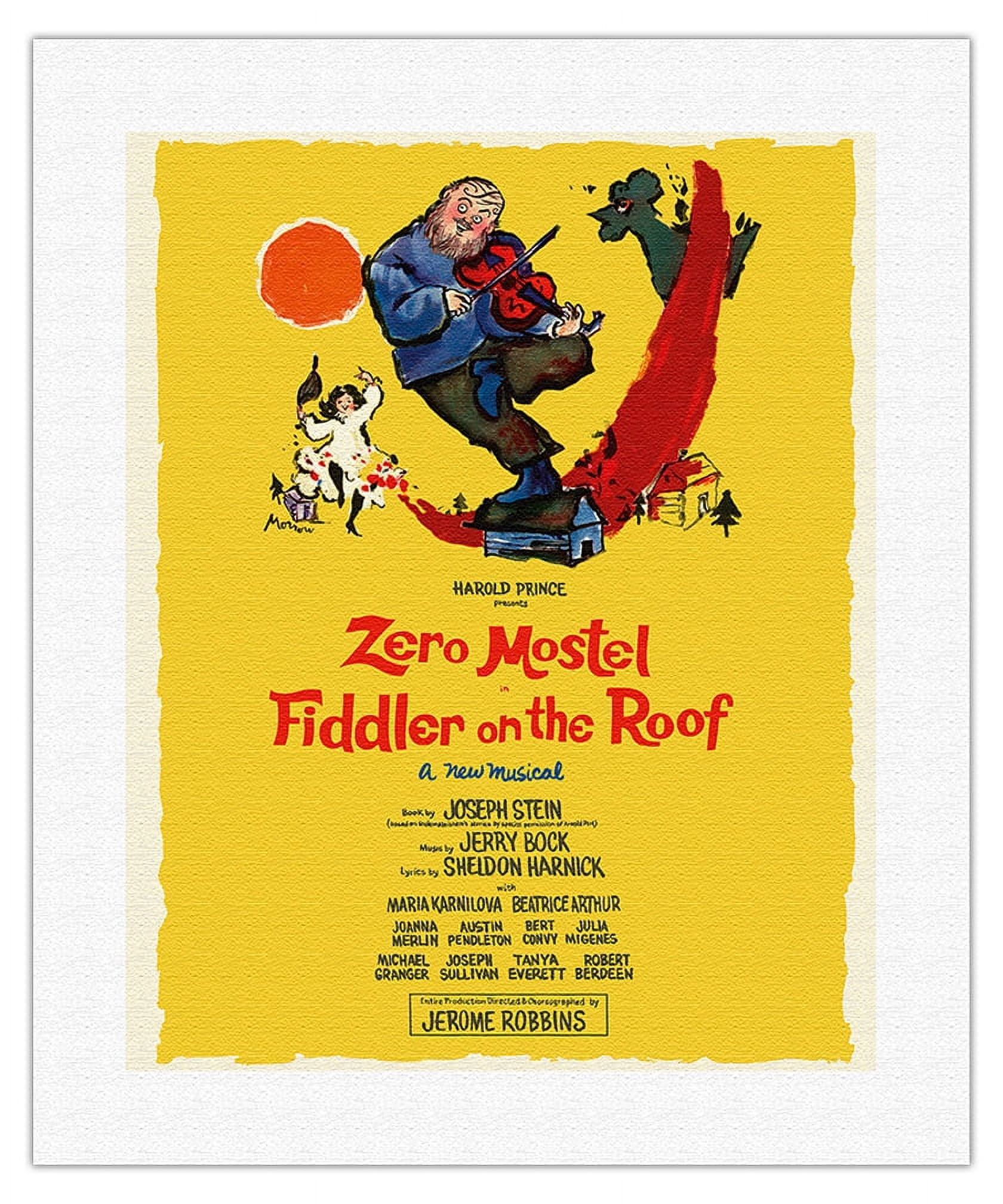 Fiddler on the Roof - Starring Zero Mostel - Musical by Harold Prince ...