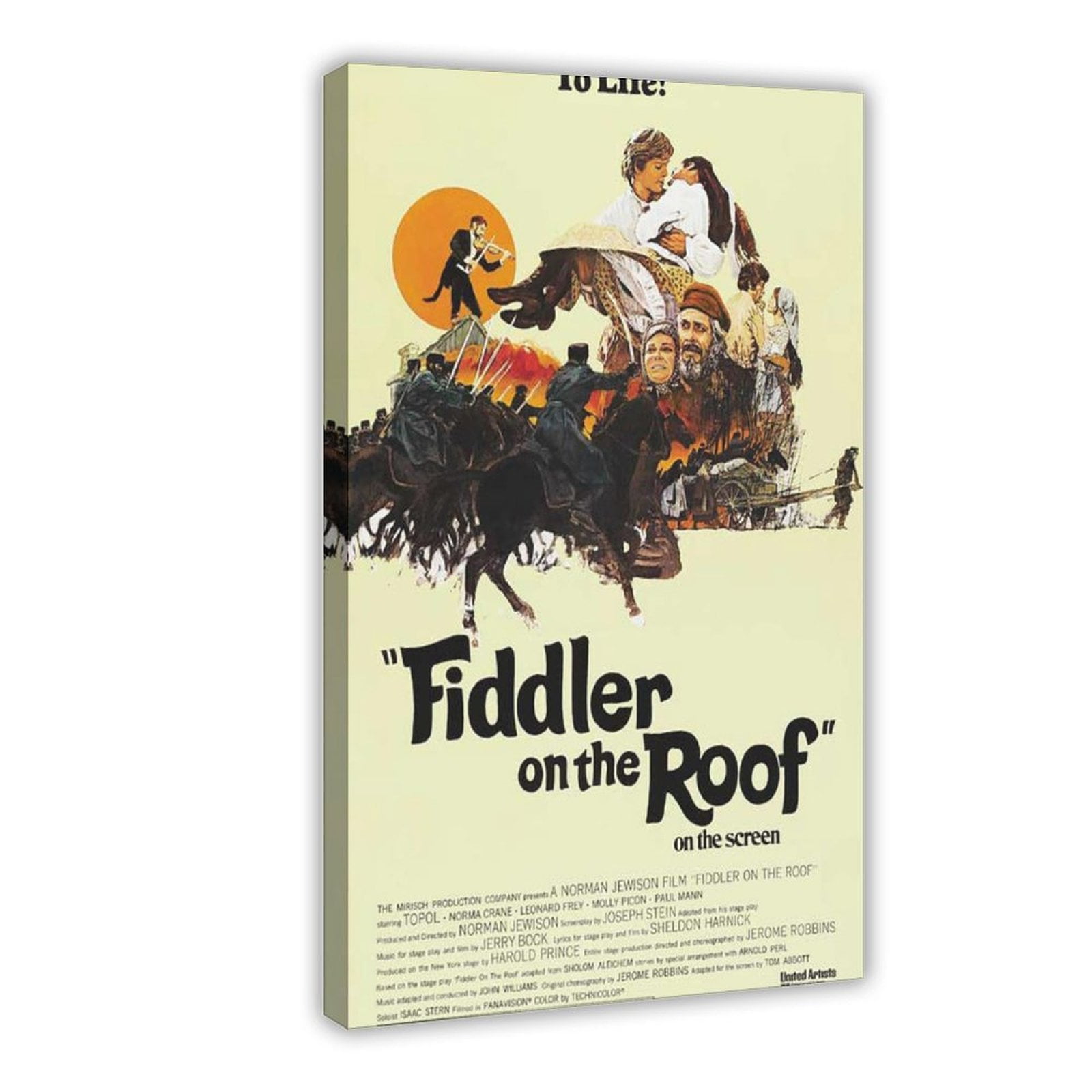 Fiddler on Poster The Roof Movie Canvas Wall Art Posters and Prints ...