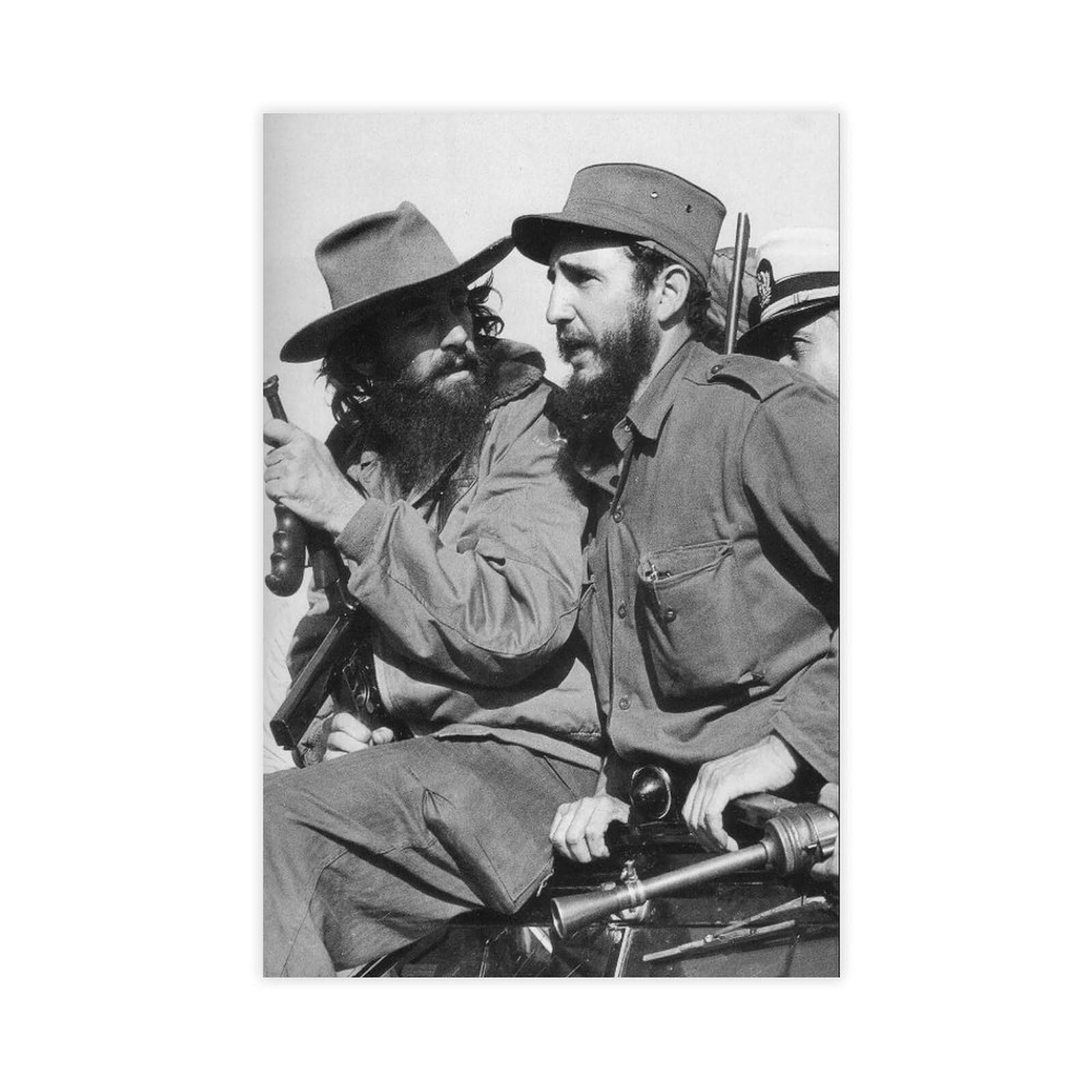Fidel Castro And Che Guerre Black And White Room Decoration Posters ...