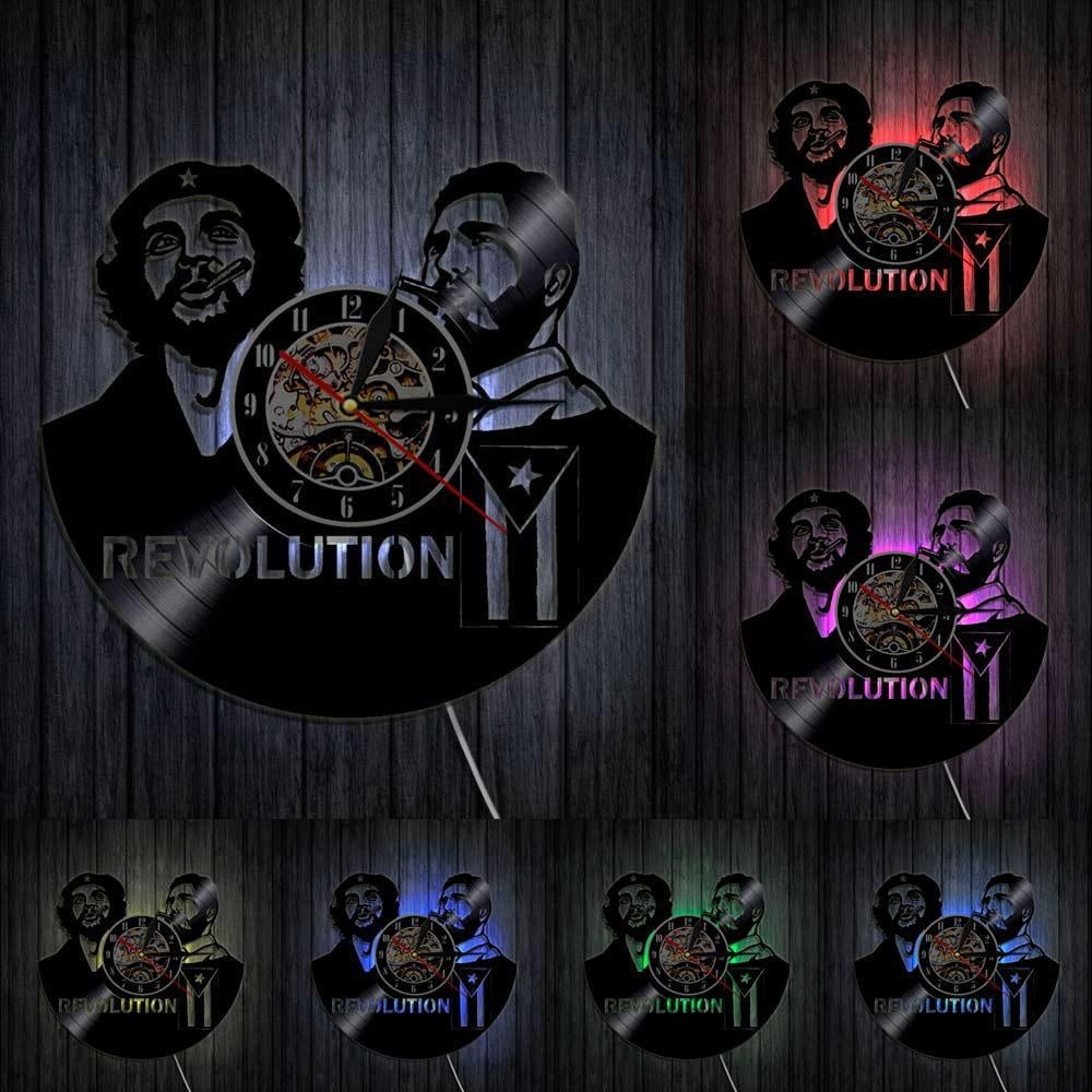 Fidel Castro Che Guevara Cuban Home Deor Wall Clock Havana Cuba ...