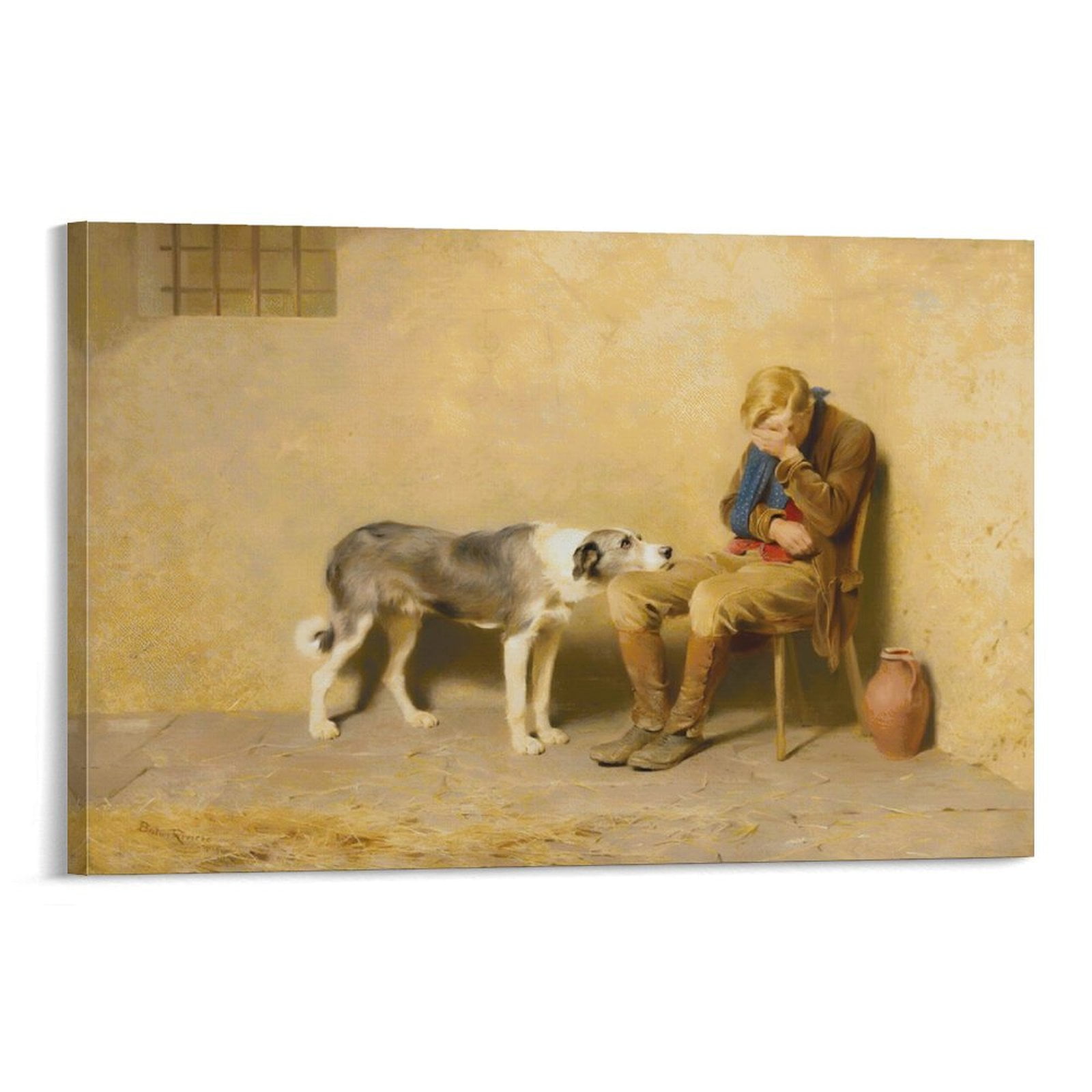Fidelity Briton Riviere Painter Poster Picture Print Canvas Poster Wall ...