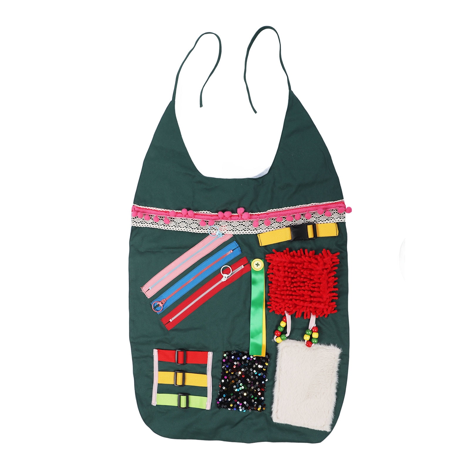 Fidget Apron for Elderly, Sensory Blanket Apron Anxiety Relieving ...