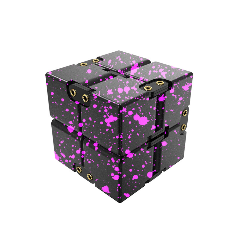 Fidget Cube New Version - Metal Infinity Cube Prime for Stress and ...