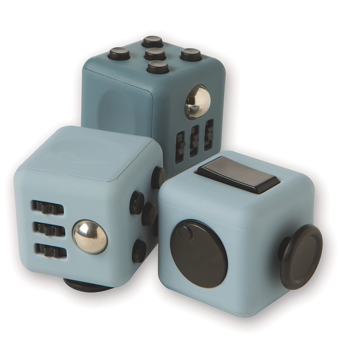 Fidget Cubes, Three Unique Plastic 1-1/4" Cubes to Improve Focus and ...