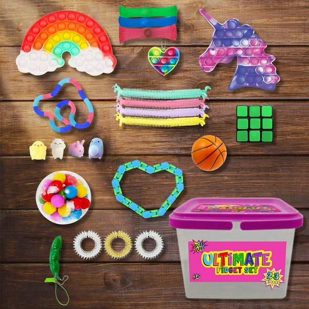 Fidget Fun 23 Piece Pink Ultimate Fidget Set - Walmart.com