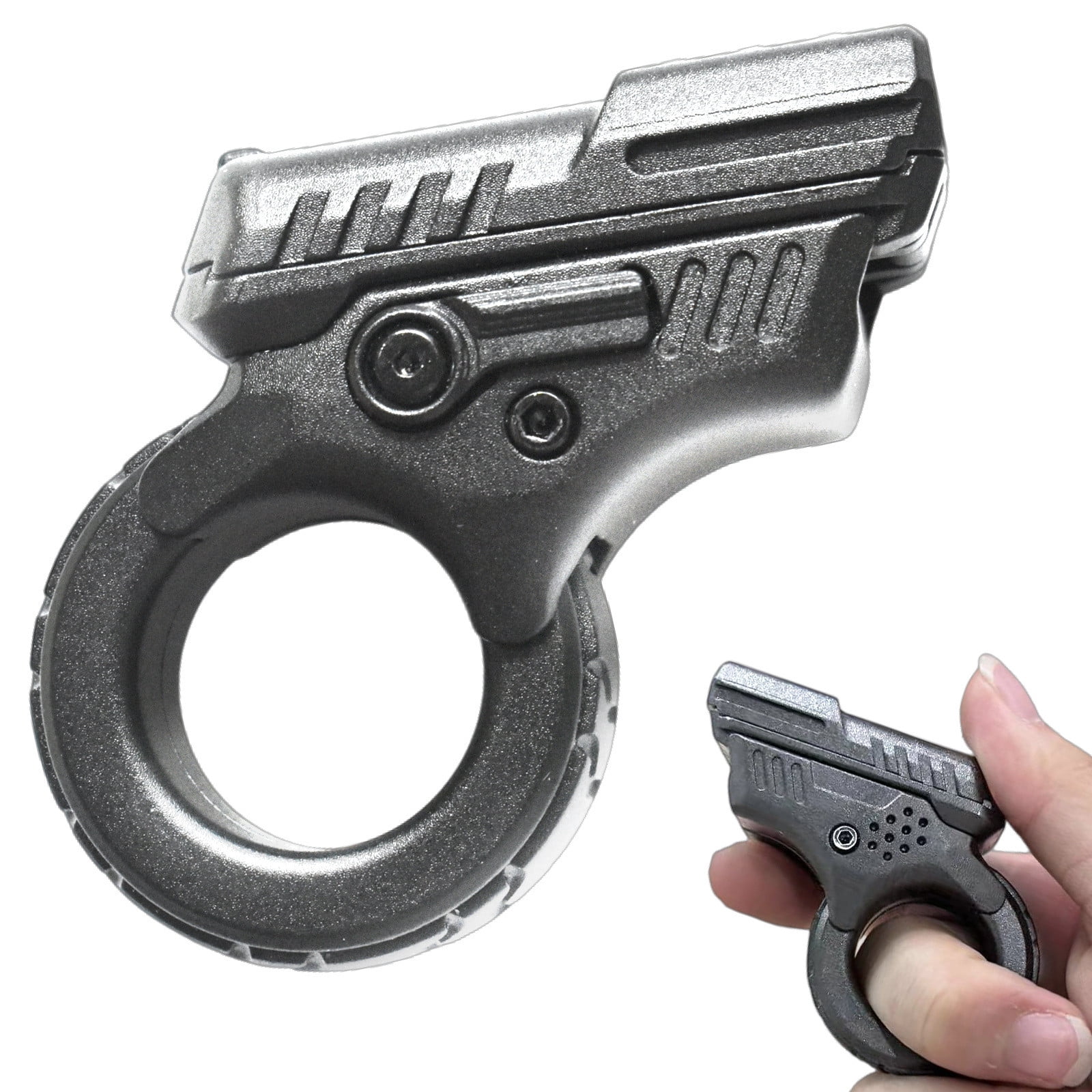 Fidget Gun Fidget Toy Fidget Slider, EDC Alloy Fingertip Toy Pistol ...