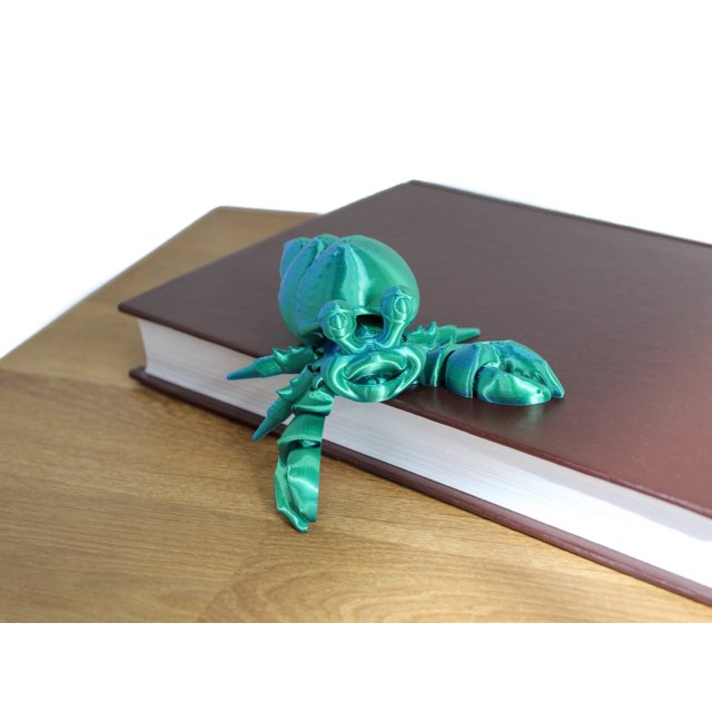 Fidget Hermit Crab Jumbo | Flexible Articulating 3d Printed Friendly ...