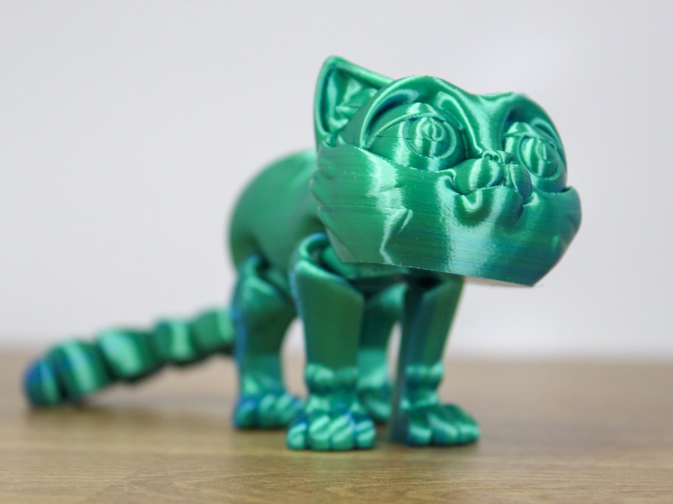 Fidget Jumbo Kitten | Flexible Articulating 3d Printed Friendly Cat ...