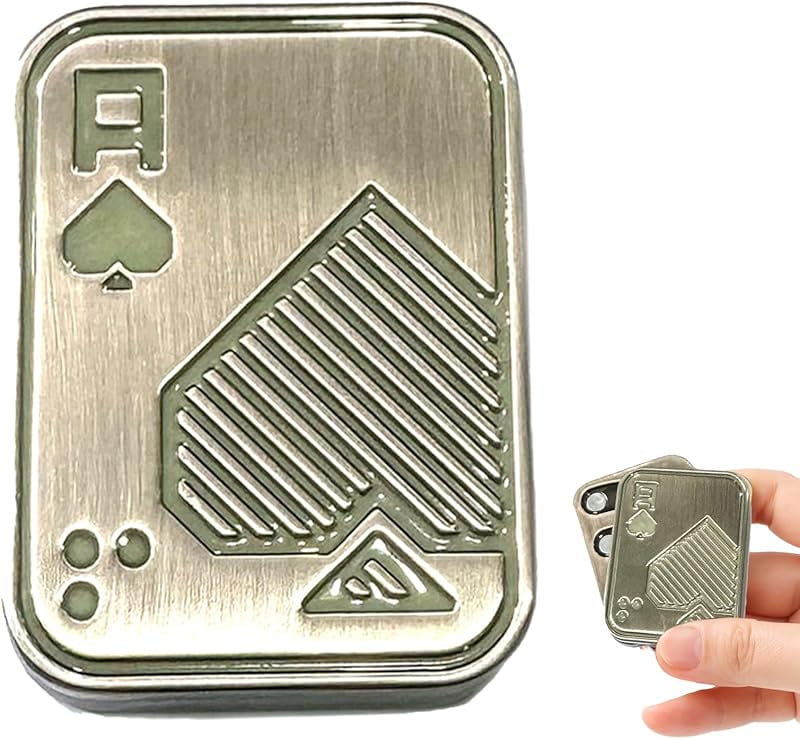 Fidget Slider, Metal Poker Push Card, Fidget Clicker, Fidget Toys for ...