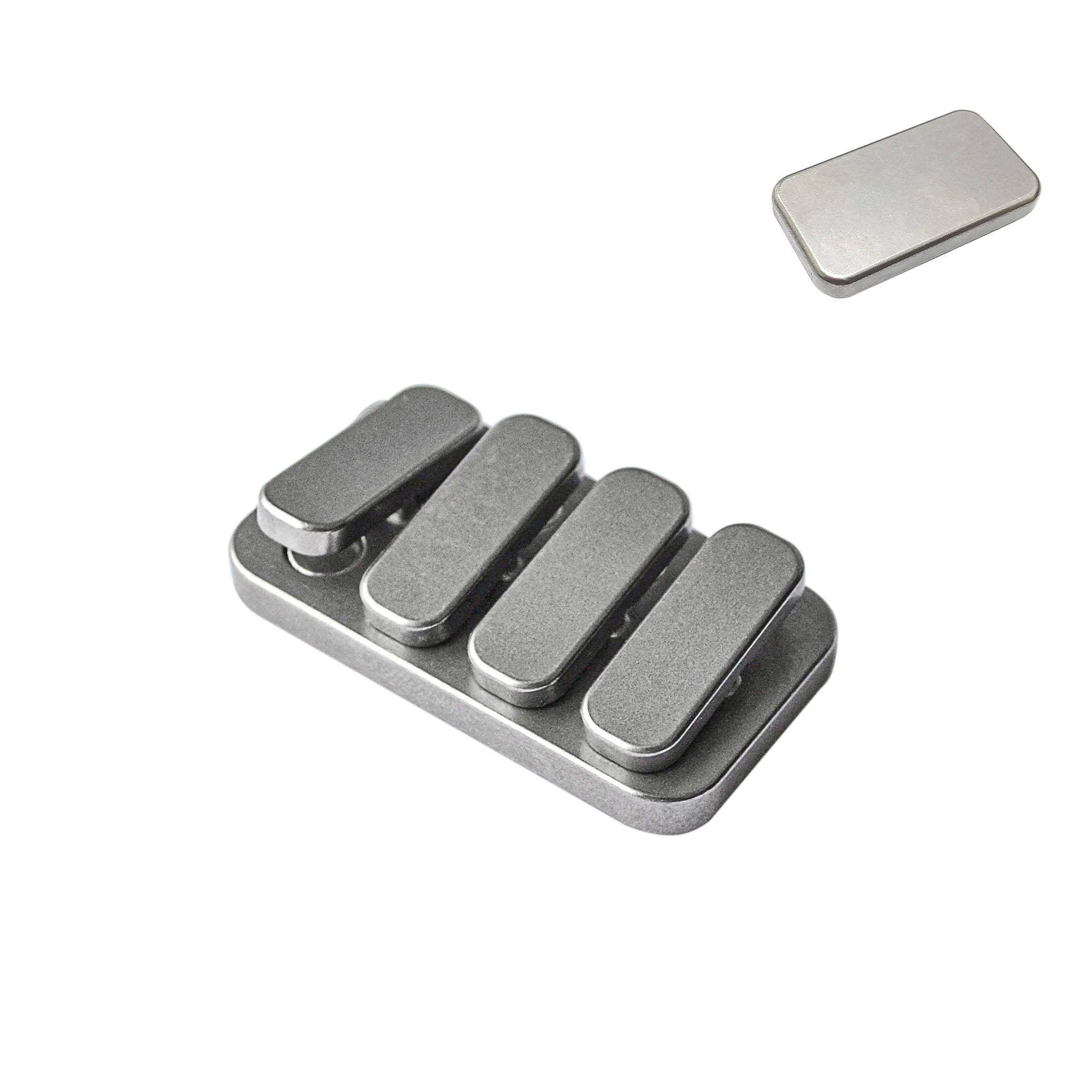 Fidget Slider Toy Titanium Piano Key Spinner Decompression Toys EDC ...