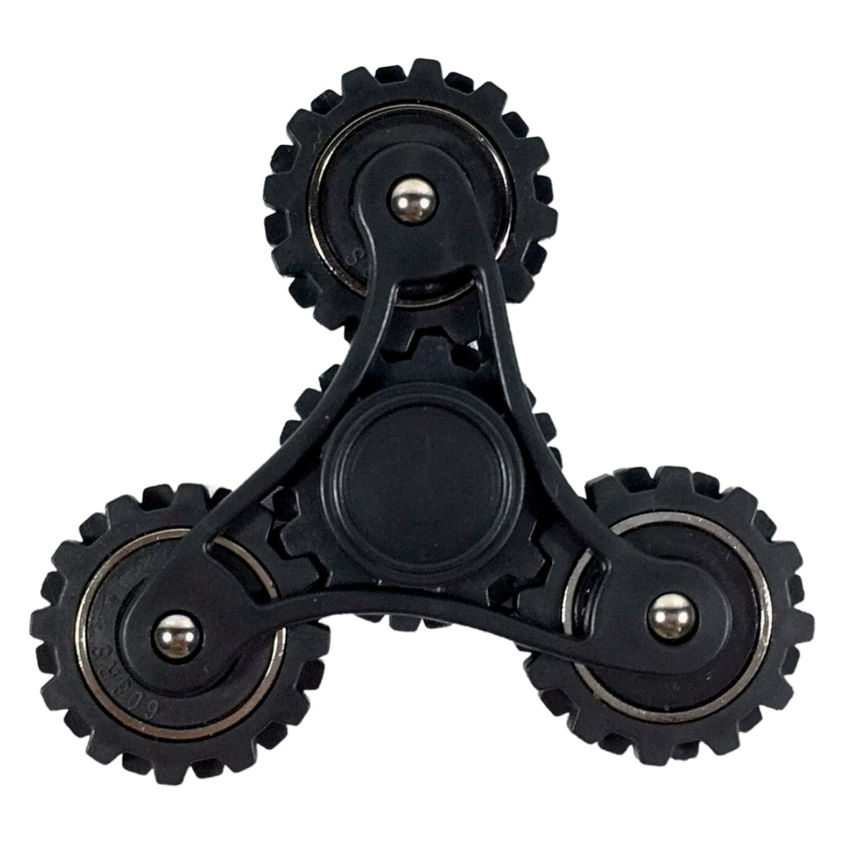 Fidget Spinner Black Gear Hand Spinners Anxiety Stress Relief Focus EDC ...