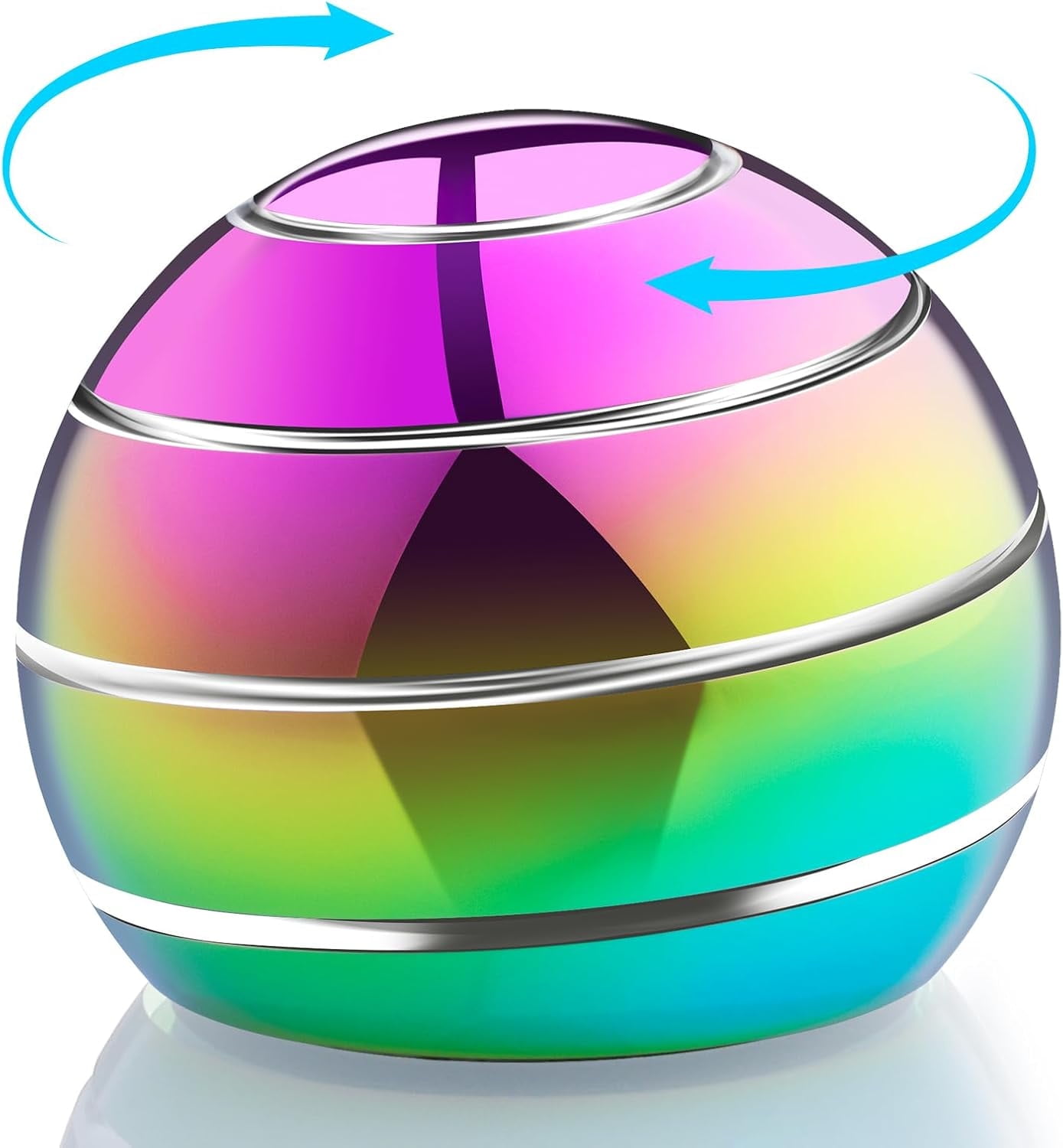 Fidget Spinner Desktop Toys 1.54" in Rainbow - Kinetic Spinning Ball ...