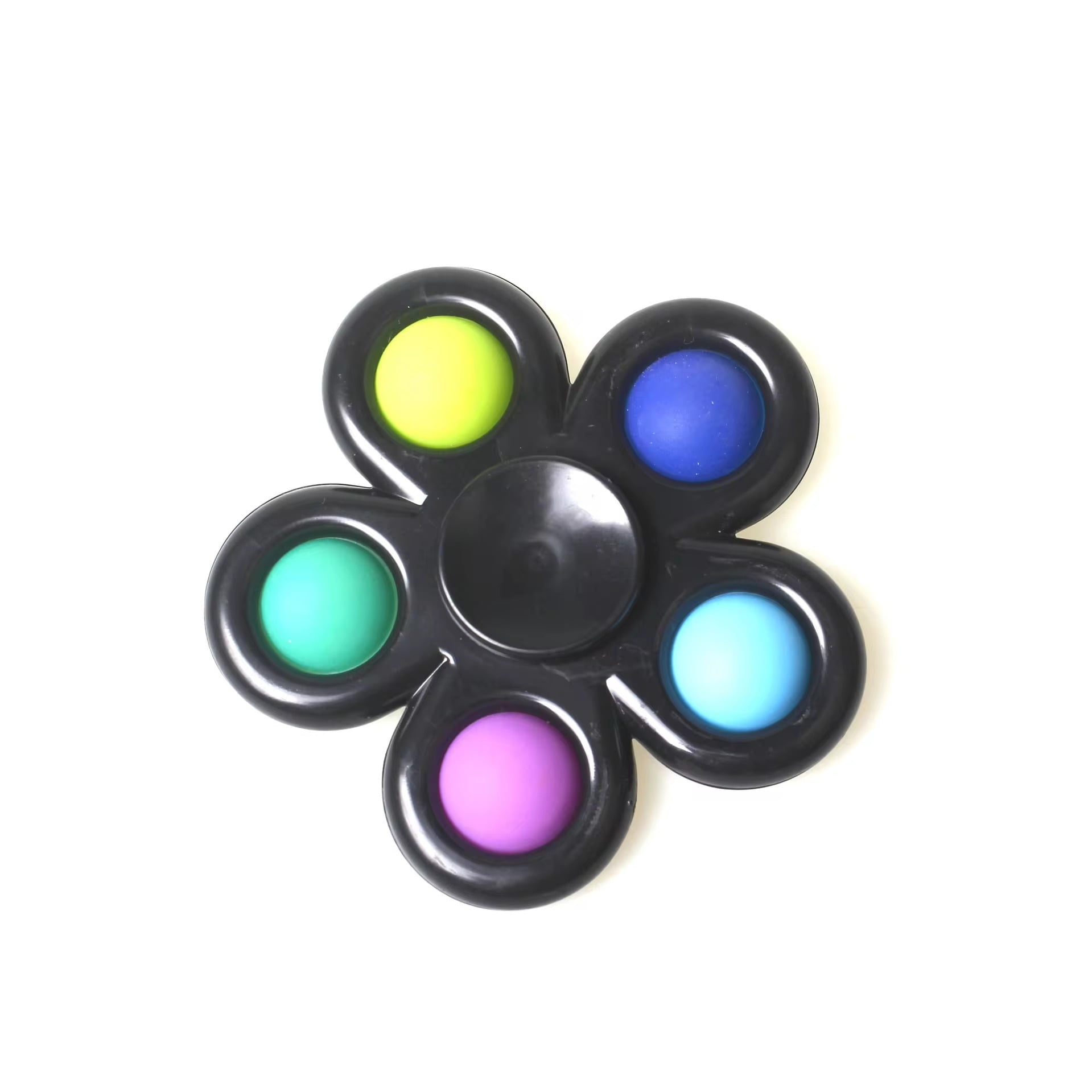 Fidget Spinner Sensory Pops Finger Toys Tie Dye Simple Push Bubble Hand ...