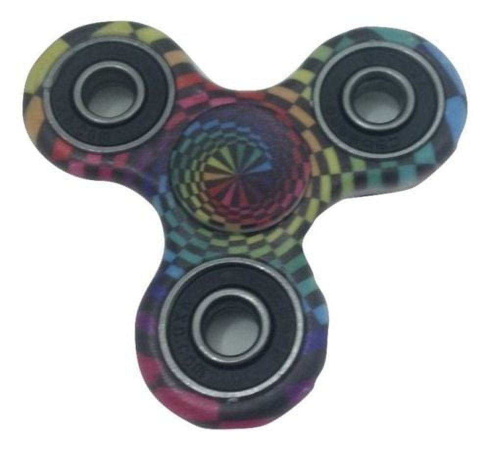 Fidget Spinner Toy Color Swirl Pattern Stress & Anxiety Reducer with ...