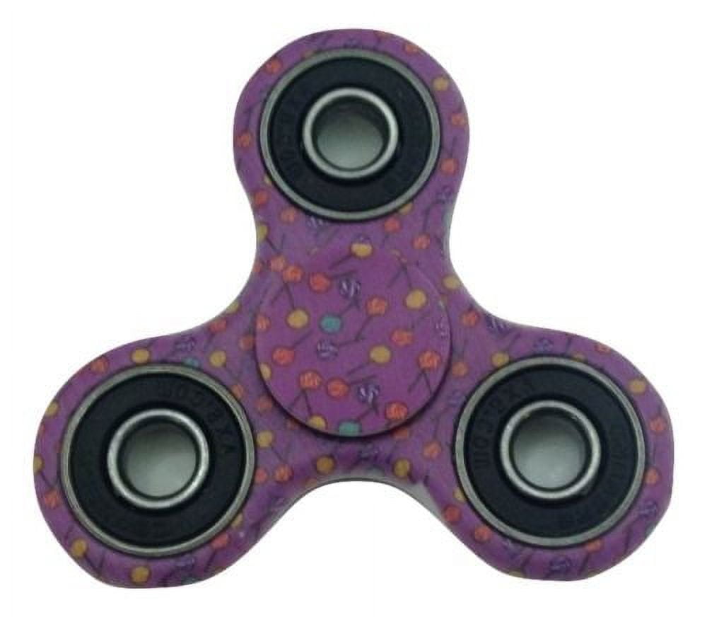 Fidget Spinner Toy Lollipop Pattern Stress & Anxiety Reducer with Ball ...
