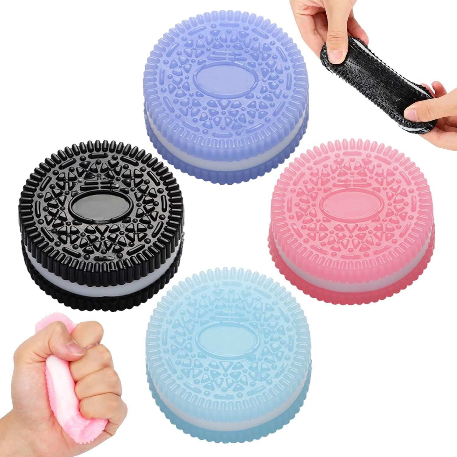 Fidget Squeeze Toys 4Pcs - Ultra-Soft Squishy Stress Relief Toys for ...