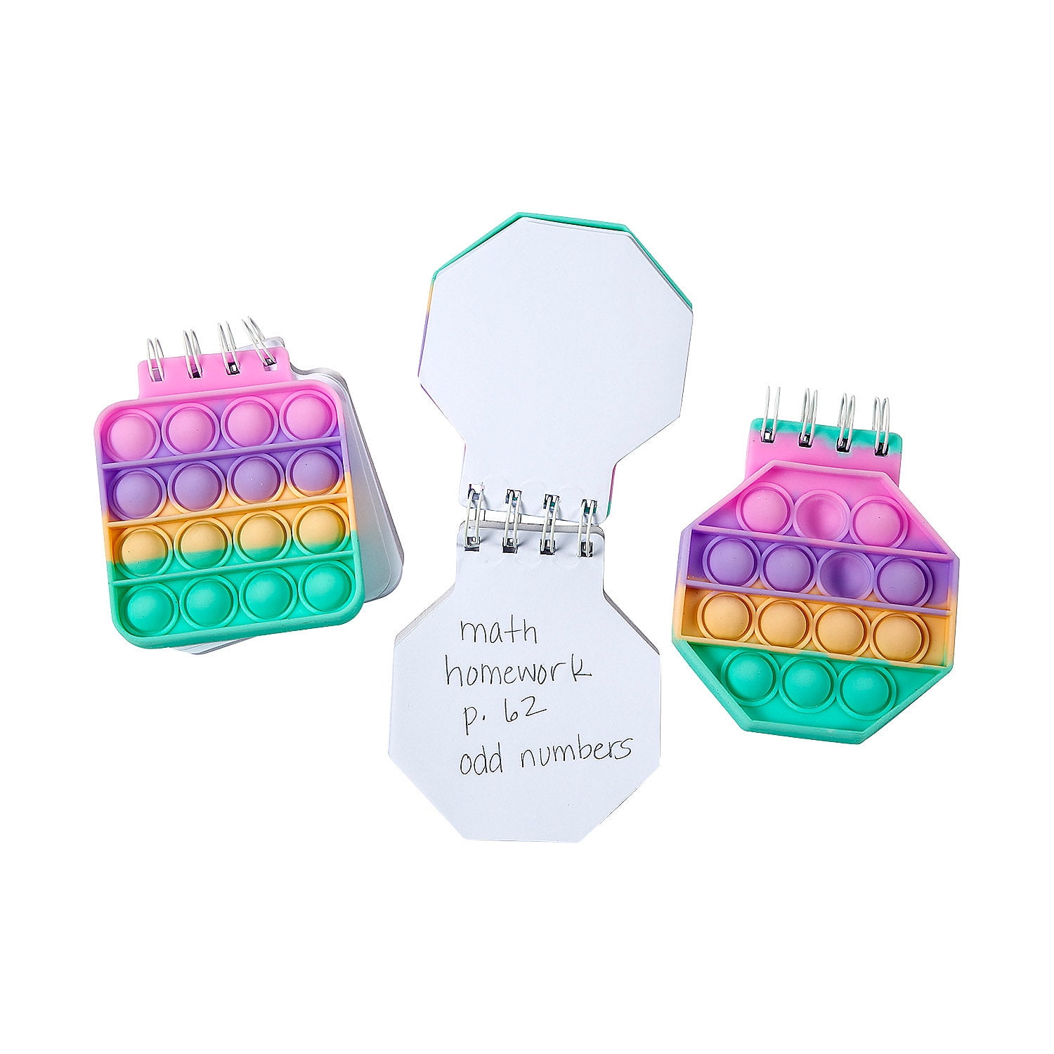 Fidget Toy Popping Spiral Notepads - 12 Pieces - Walmart.com