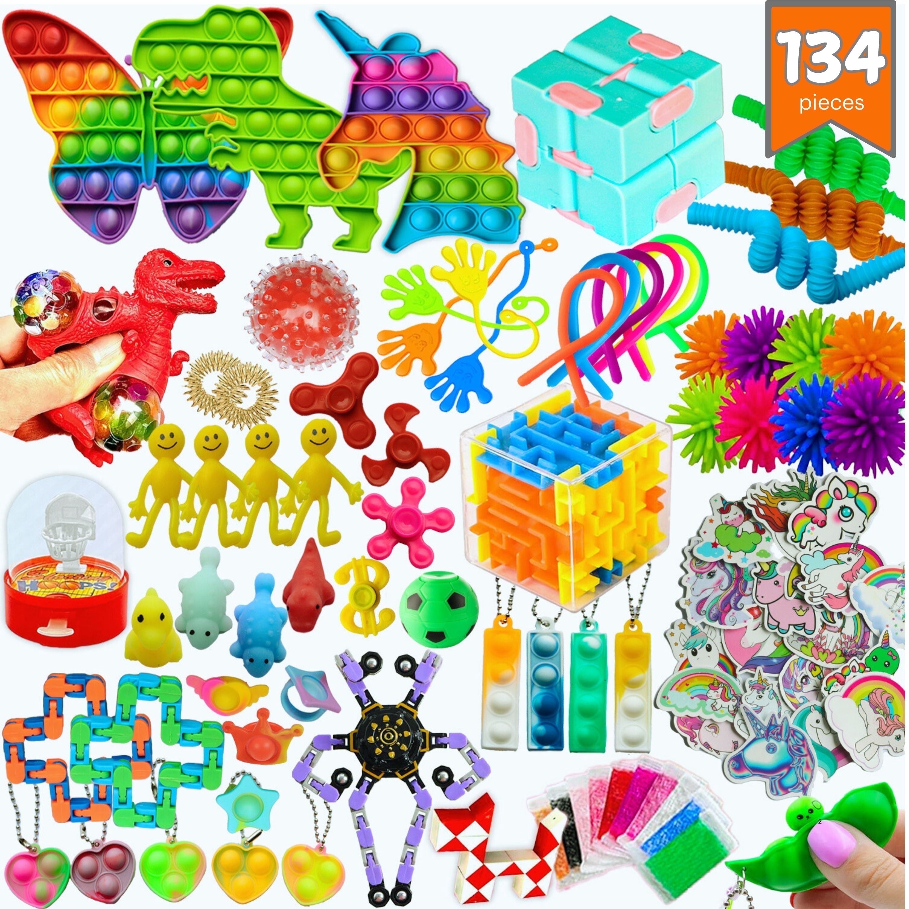 Happy Greetings Fidget Toys, 134 Pack Sensory Stocking Stuffers, Stress ...