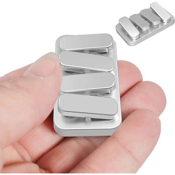 Fidget Toys Adults, EDC Metal Fidget Slider, Magnetic Haptic Fidget ...
