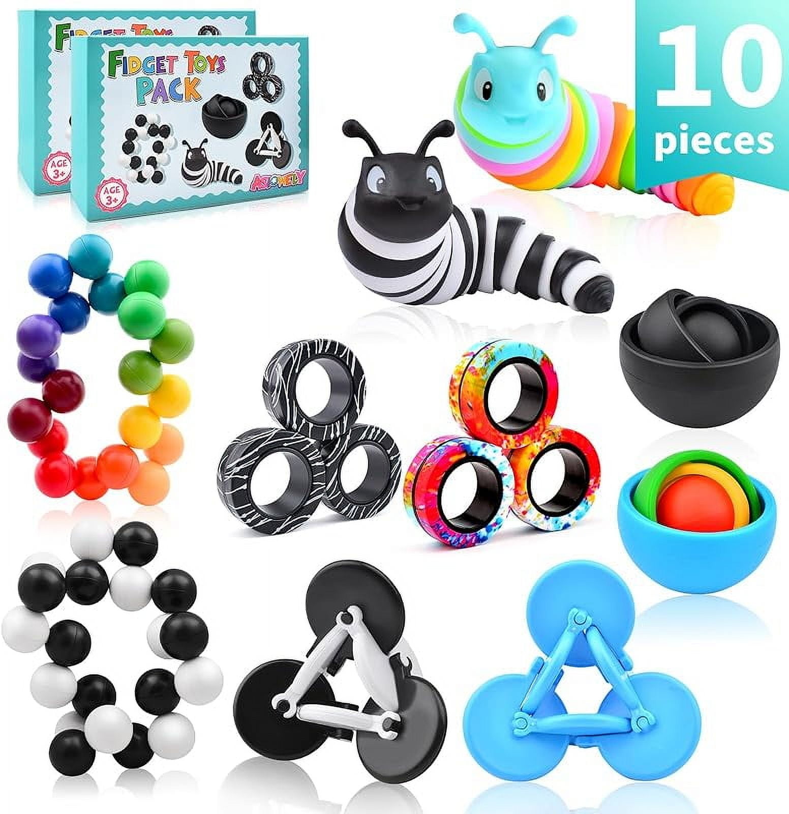 Fidget Toys Adults Pack, Sensory Toys Set for Kids 8-12 Teen Autism, Desk Toy Stress Relief ...