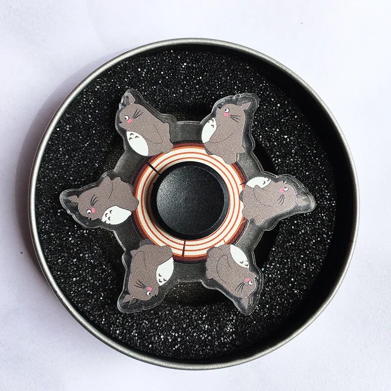 Fidget Toys Anime Fidget Spinner Fingertip Gyro Cartoon Spinning Top ...