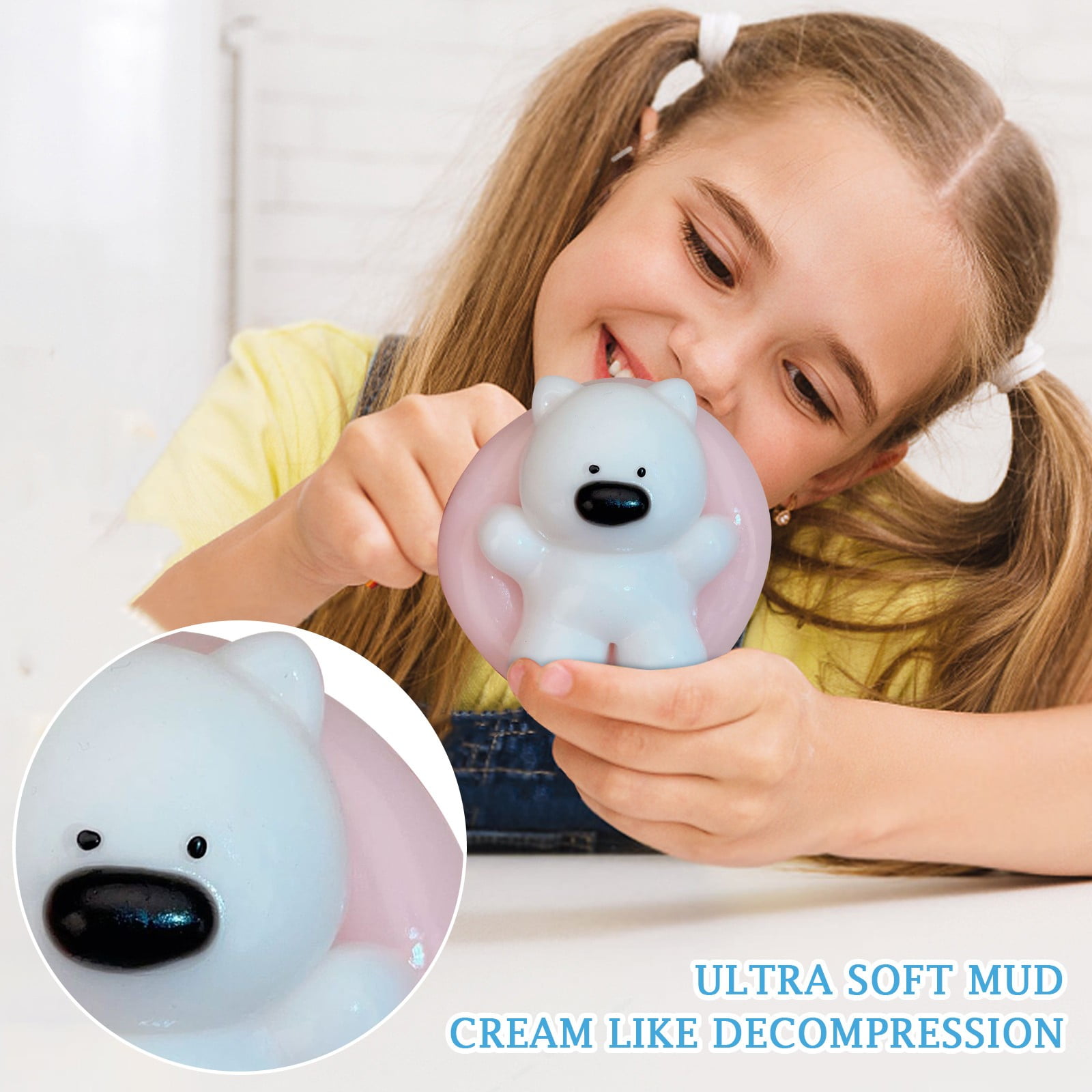 Fidget Toys Cute Swimming Ring To Pressure And Slow Super Soft Mud ...