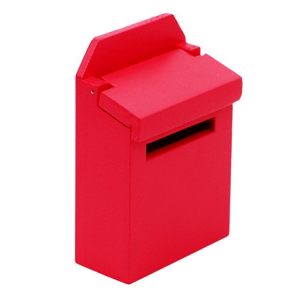 1pc Mini Vintage Mailbox Simulation Toy for Dollhouse Wooden Decor ...