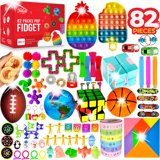 82 PCS Fidget Toy Pack, Sensory Gifts for Stress Relief, Autism, Party Favors, Pinata Fillers ...