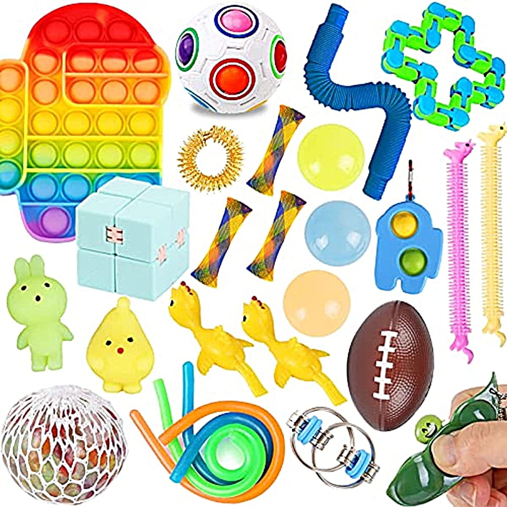 Fidget Toys Pack, Sensory Fidget Toys Set, Bubble Popper Popitz ...