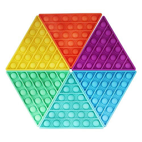 Fidget Toys Push pop Bubble, Triangle pop Fidget Toys, Squeeze Sensory ...